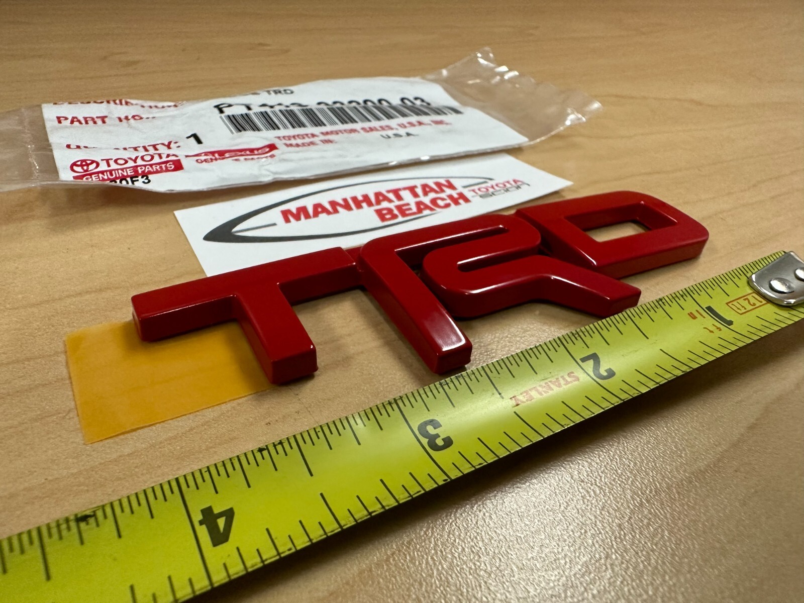 2019-2024 Toyota Camry TRD RED TRD Metal Emblem Logo PT413-03200-03 | eBay