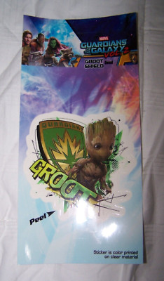 Guardians Of The Galaxy-Groot with shield- Window Cling Decal Sticker ...