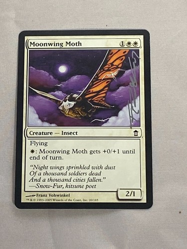 MTG Moonwing Moth Artist Proof and Signature Signed Vohwinkel | eBay