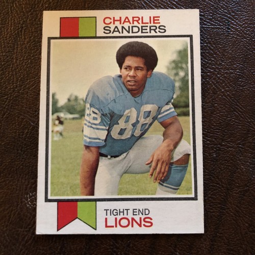 1973 TOPPS CHARLIE SANDERS #395 DETROIT LIONS FOOTBALL CARD | eBay