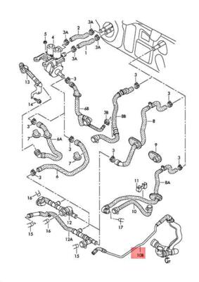 Genuine AUDI A6 Allroad Quattro Avant S6 Heating Hose 4F0819334D | eBay