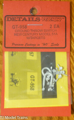 Details West HO #958 Ground Throw Switch New Centur Model 51A w/Targets ...