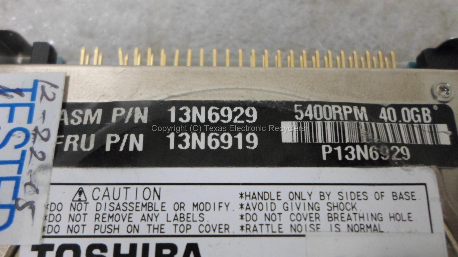 Toshiba Lenovo IBM MK4026GAX HDD2193 13N6919 13N6929 39T2517 40GB 5400 ...
