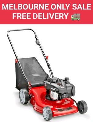 🍏LAWN MOWER BRIGGS & STRATTON VICTA PACE CUT & CATCH PACE RED 18" MELB ...