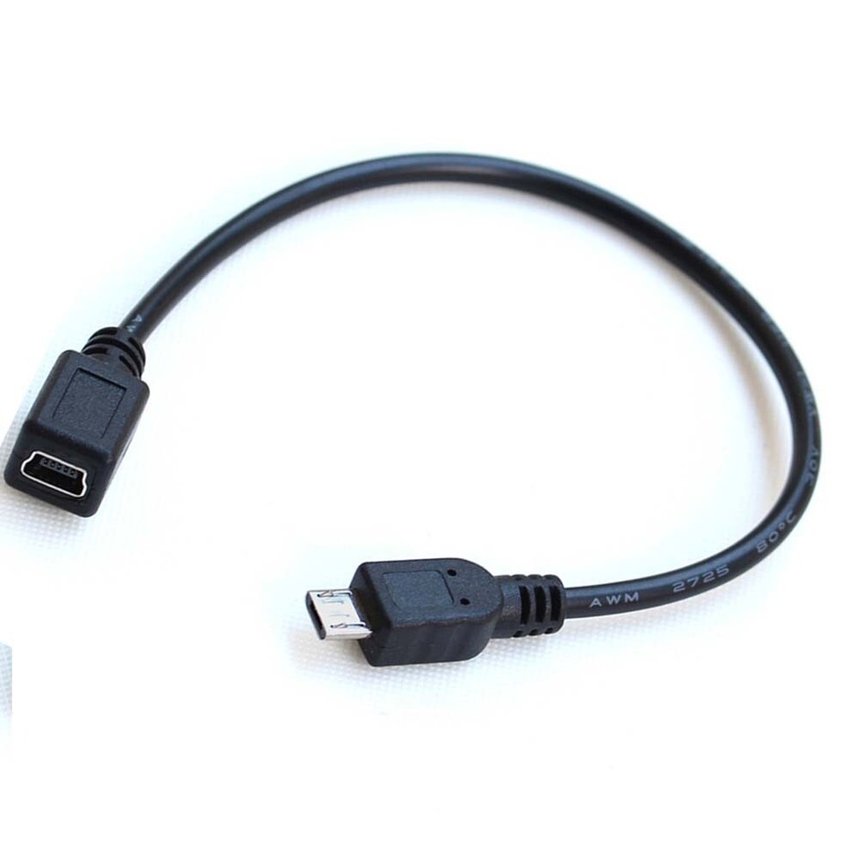Micro Usb Male To Mini Usb Female Transfer Cable Micro To 5Pin Female ...