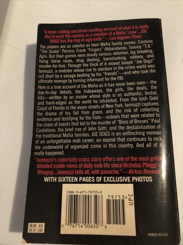 Joe Dogs : The Life and Crimes of a Mobster by Joseph Iannuzzi 1991 ...