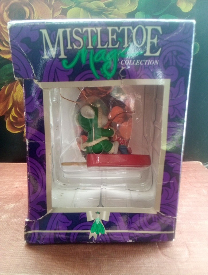 Mistletoe Magic Christmas Ornament Mouse Popsicle Fishing Present ...