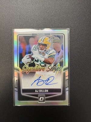 2024 Donruss Optic AJ Dillon Signature Series Autograph Green Bay ...