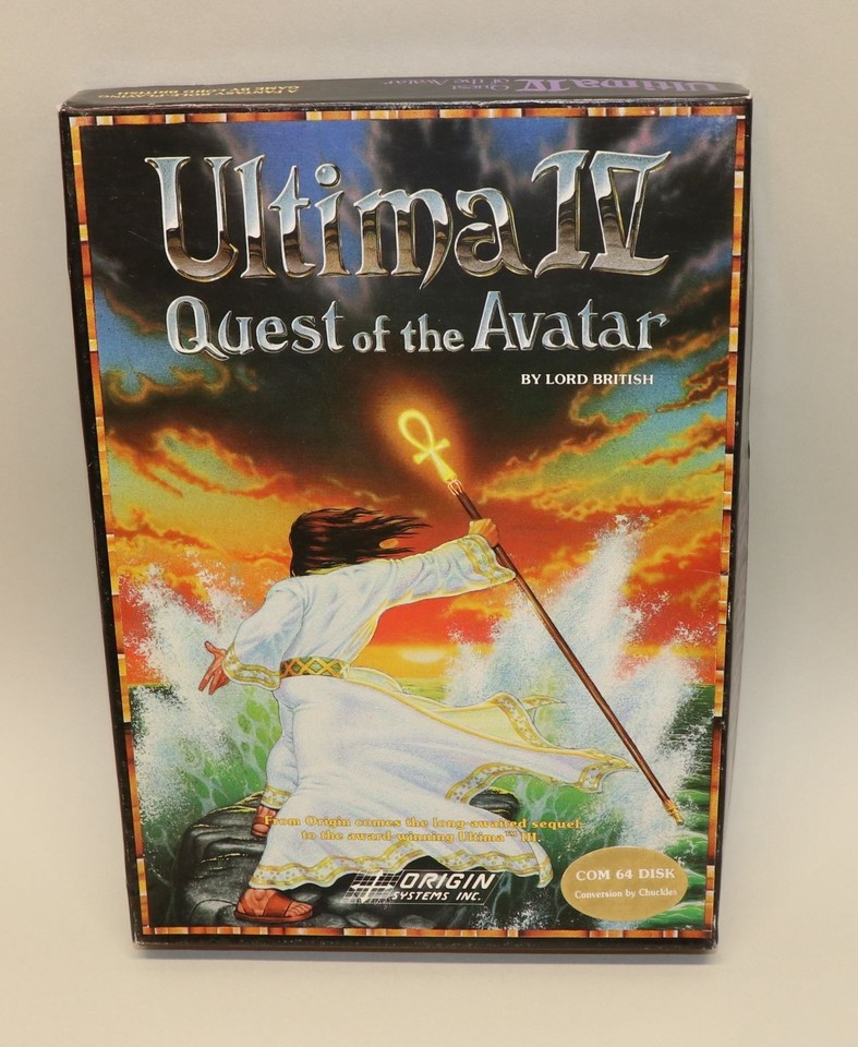 1985 Ultima IV 4 Quest of the Avatar Commodore 64 C64 First Edition CIB ...