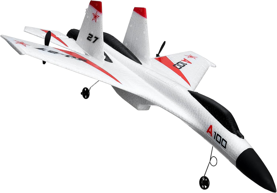 RC Plane, 2.4GHZ 4 Channel RC Airplane with 6-Axis Gyro Stabilizer&2 ...