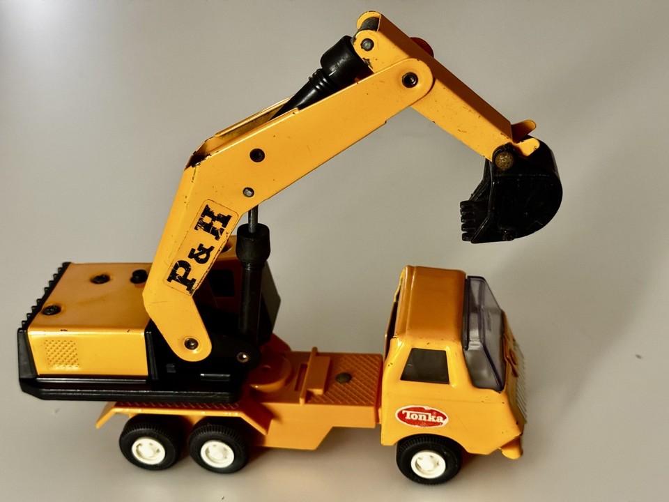 Orange 1976 Tiny Tonka Shovel Truck P&H #968 Small Bucket Japan-only ...
