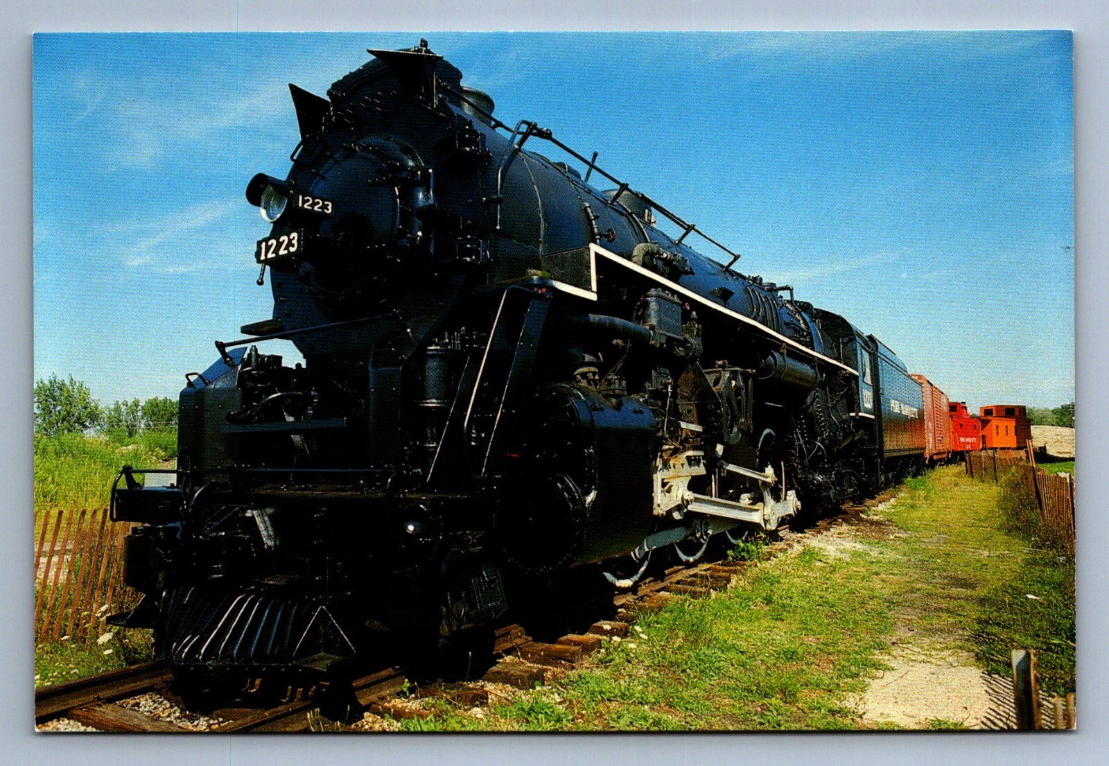 Postcard Vtg Transportation Train Railroad Pere Marquette 1223 ...