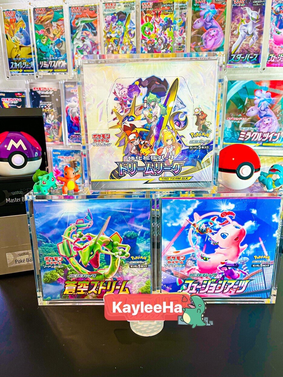 JAPANESE Pokemon Box - ACRYLIC Protective Booster Standard Case ...