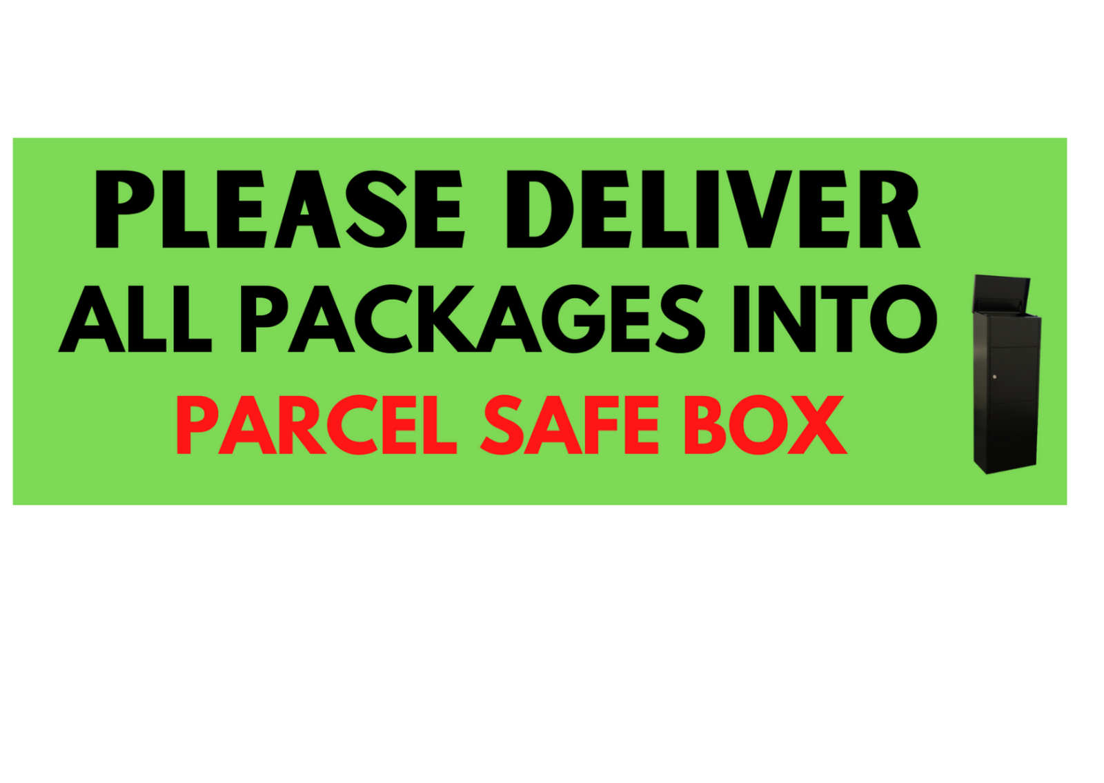 delivery instructions signs parcel letters instructions stickers UK ...