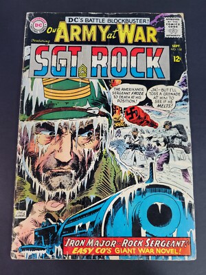 Our Army at War #158 DC War Comics 1965 Sgt. Rock 1st App Iron Major | eBay