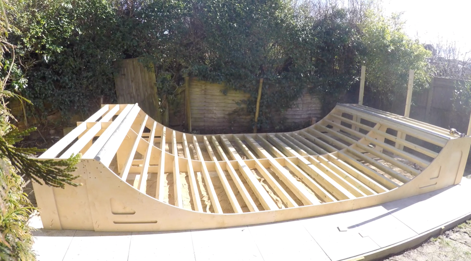 2ft High Mini Ramp Kit - Self Build Skate Ramp Halfpipe - DIY, BMX ...