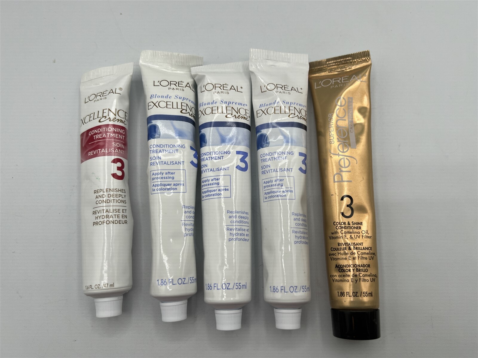 LOT OF 5 L'OREAL EXCELLENCE CREAM #3 CONDITIONING TREATMENT | eBay