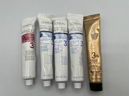 LOT OF 5 L'OREAL EXCELLENCE CREAM #3 CONDITIONING TREATMENT | eBay
