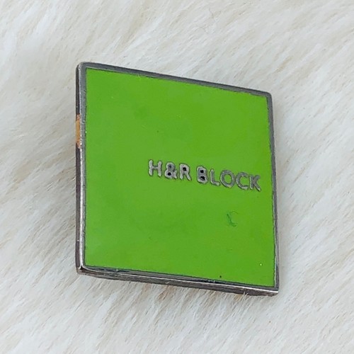 H&R Block Employee Advisor Advertising Green Enamel Lapel Pin | eBay