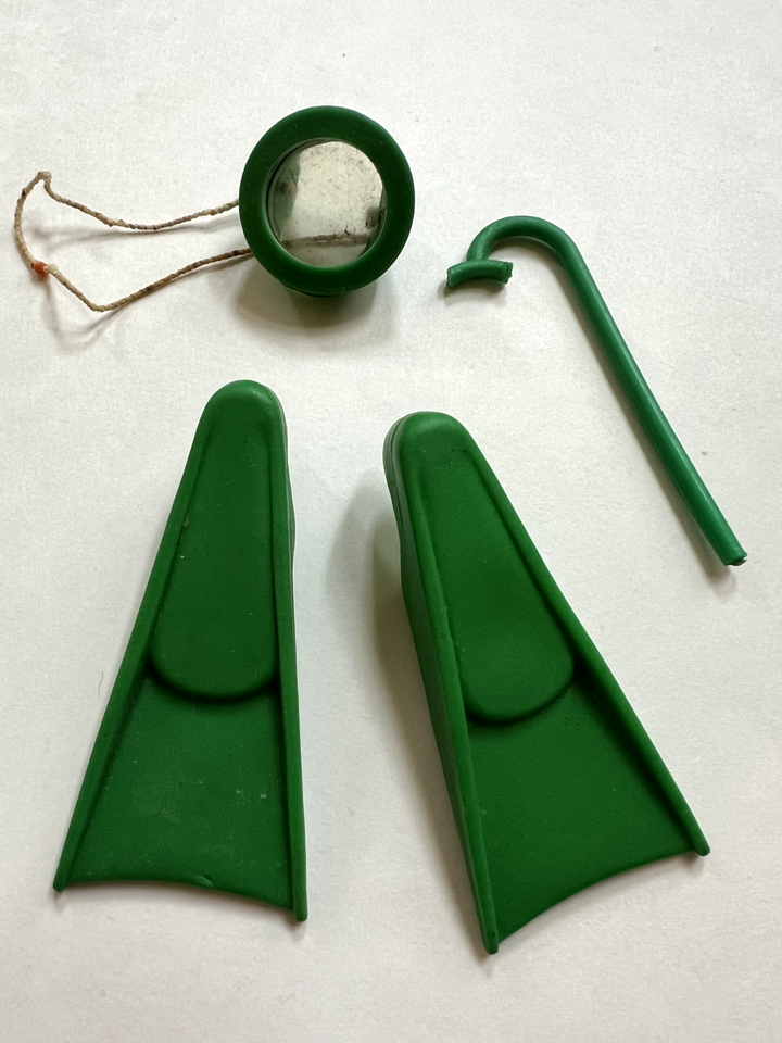 Vintage Ken Barbie Doll Skin Diver #1406 Green Flippers Mask Snorkel ...
