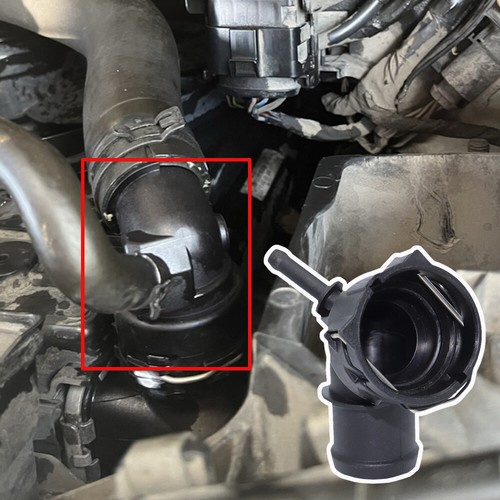 Car Radiator Coupling Coolant Hose Flange Upper Connector For VW Golf ...