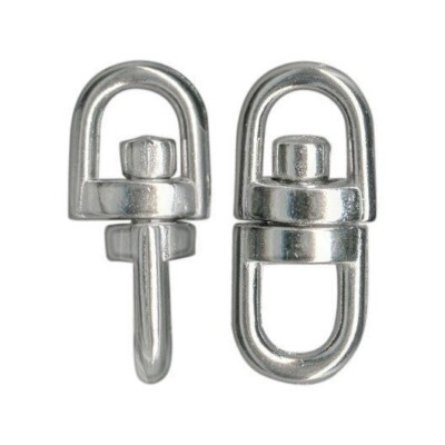 25 SWIVEL Connectors for Lanyards ~ Key Chains + ~ 16x7mm Double eye ...