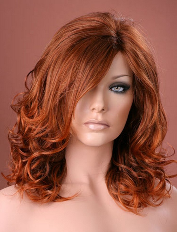 Ladies Long Blonde Hair Wig Black Brown Red Full Fashion Wig Forever ...