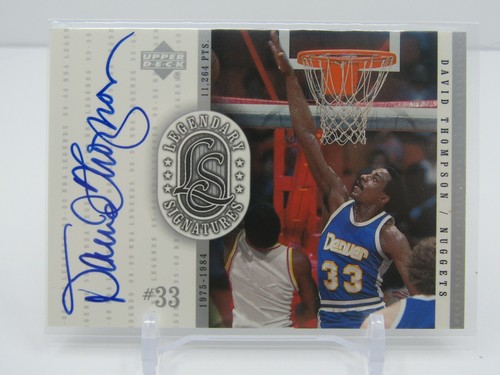 DAVID THOMPSON 2000 UD LEGENDARY SIGNATURES AUTOGRAPH AUTO- NUGGETS ...