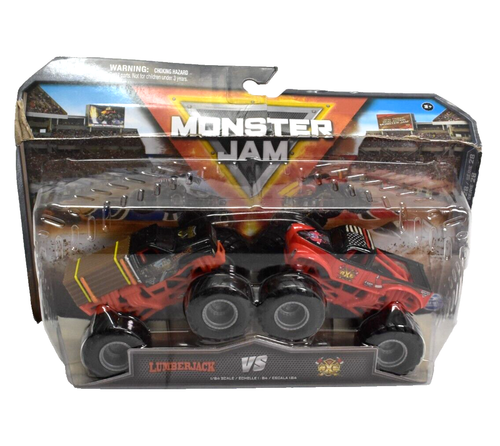 Spin Master Monster Jam Doubles Series 28 2-Pack Lumberjack vs AXE 1:64 ...