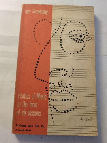 Poetics of Music in Form of Six Lessons Igor Stravinsky Paperback Book ...