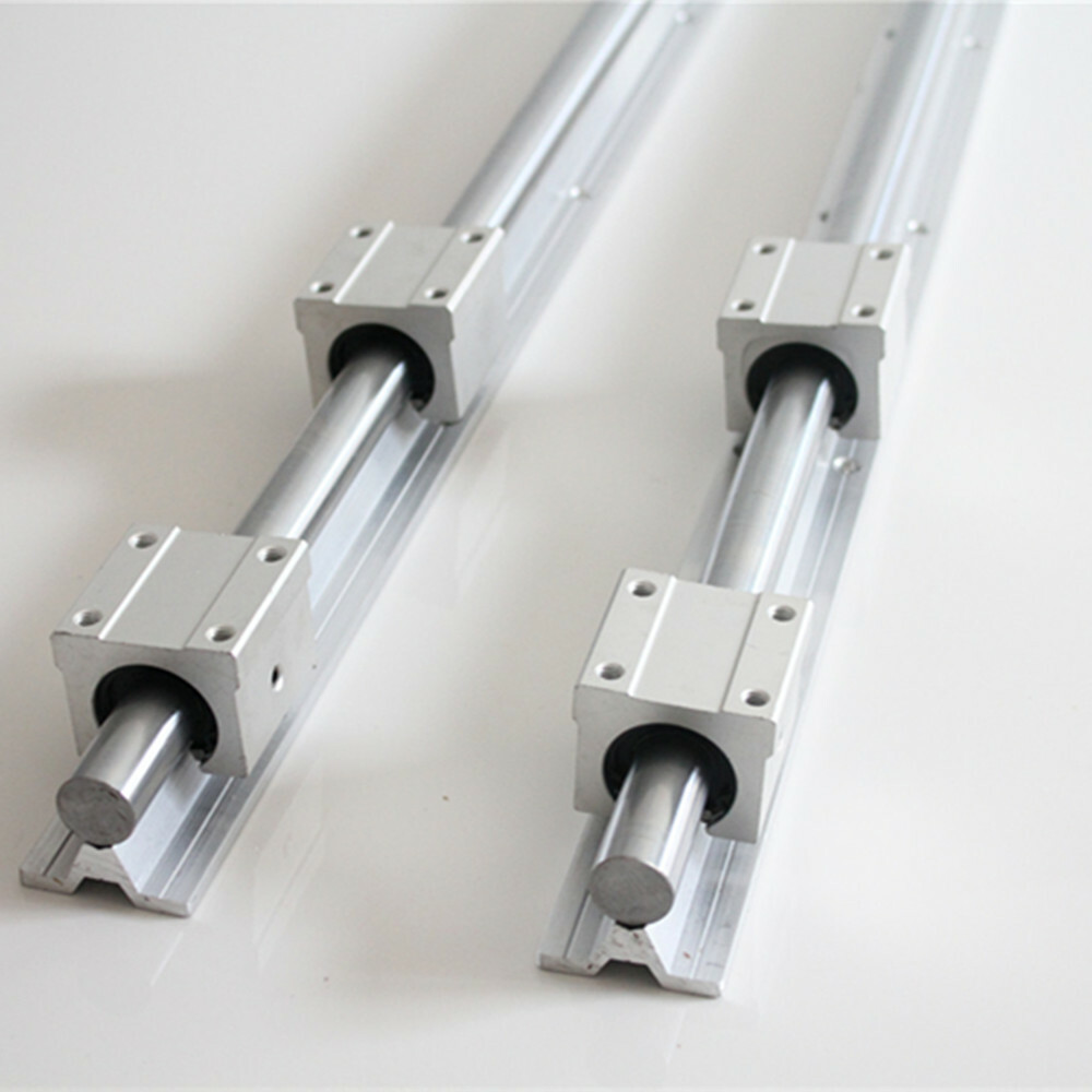 2x SBR25 L300-1500mm 25MM LINEAR SLIDE GUIDE SHAFT RAIL+4x SBR25UU ...