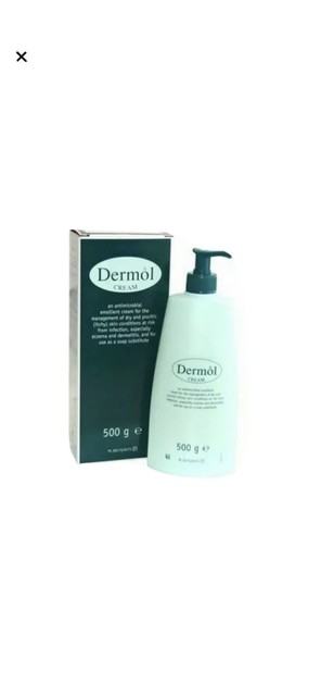 Dermol Cream Antimicrobial Emollient for Dry Skin and Eczema Treatment ...