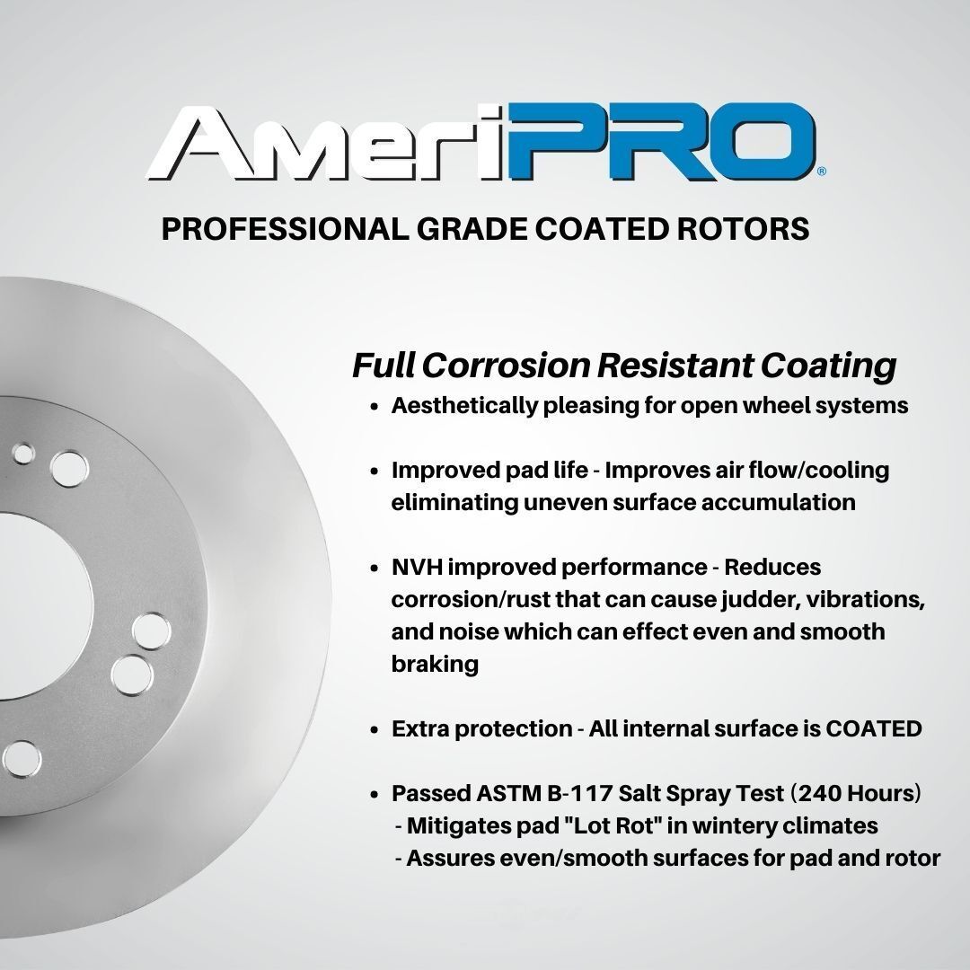 Disc Brake Rotor-AmeriPro - GeoMet Coated AMERIBRAKES 592295 | eBay