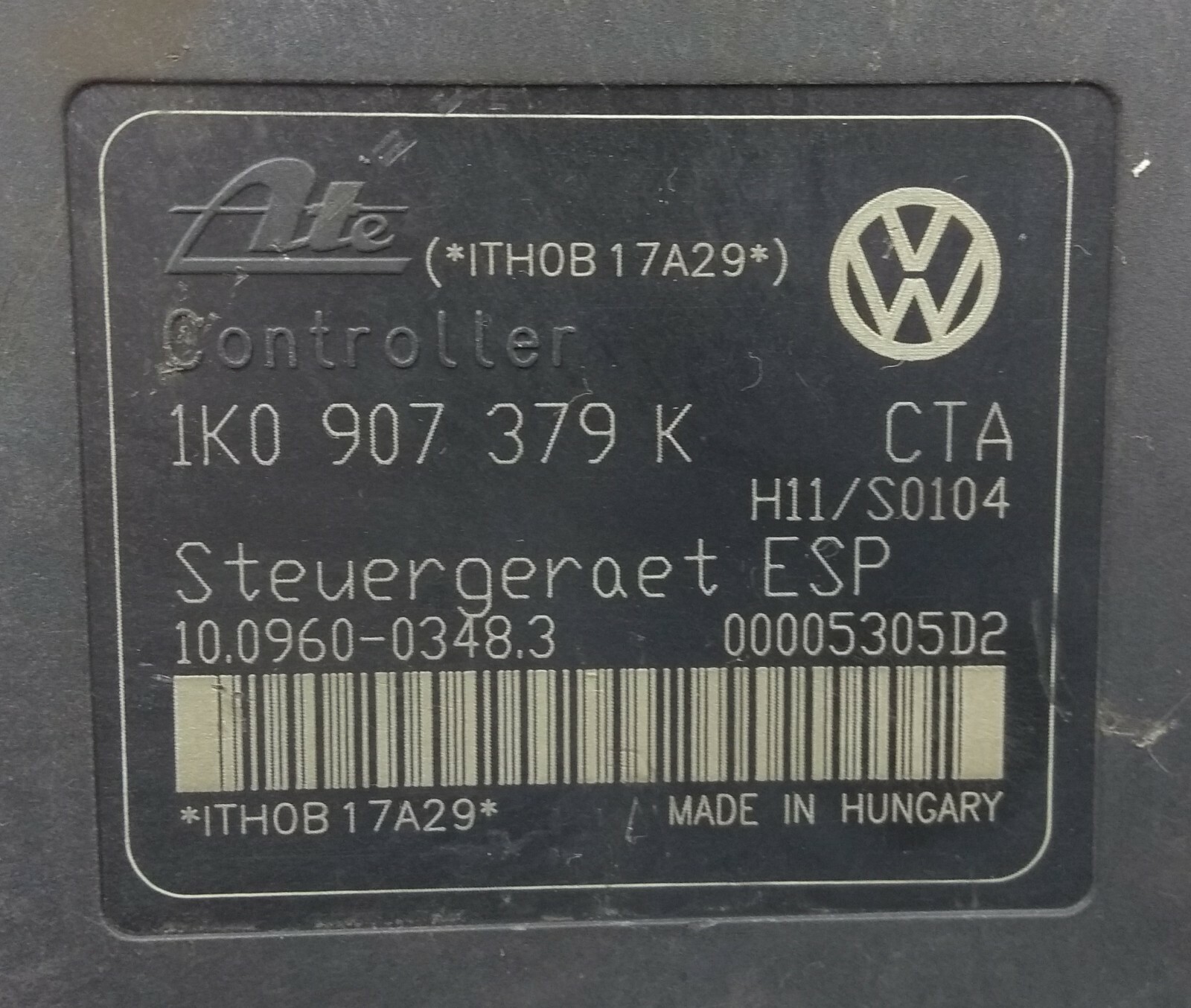 1K0907375K ABS /1K0614517H/1K0907379K/2547925 For VOLKSWAGEN Golf V ...