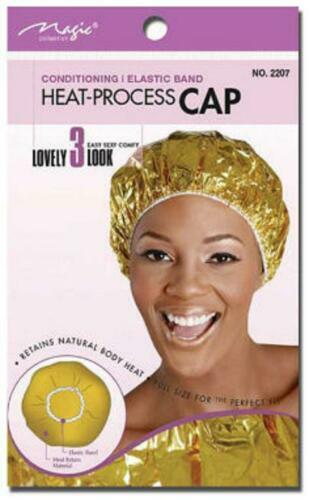 HEAT PROCESS CAP/ CONDITIONING / With Elastic Band Gold | eBay