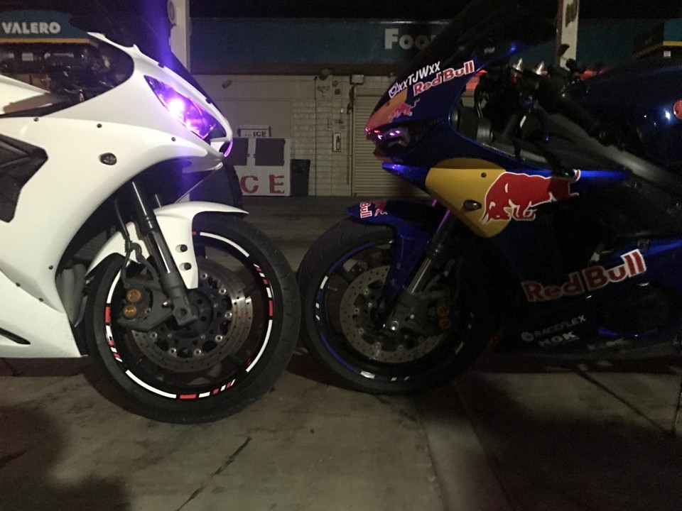 CUSTOM MOTORCYCLE RIM STRIPE WHEEL DECAL TAPE SUZUKI GSXR 600 750 1000 ...