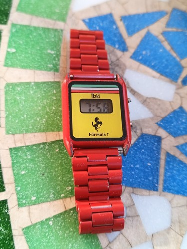 Vintage Ferrari Formula 1 LCD Digital Watch | eBay