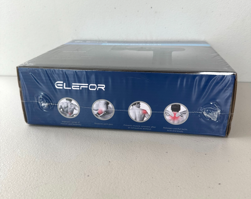 ELEFOR Muscle Massager Massage Gun Deep Tissue 20 Speed w/ 8 Heads ...