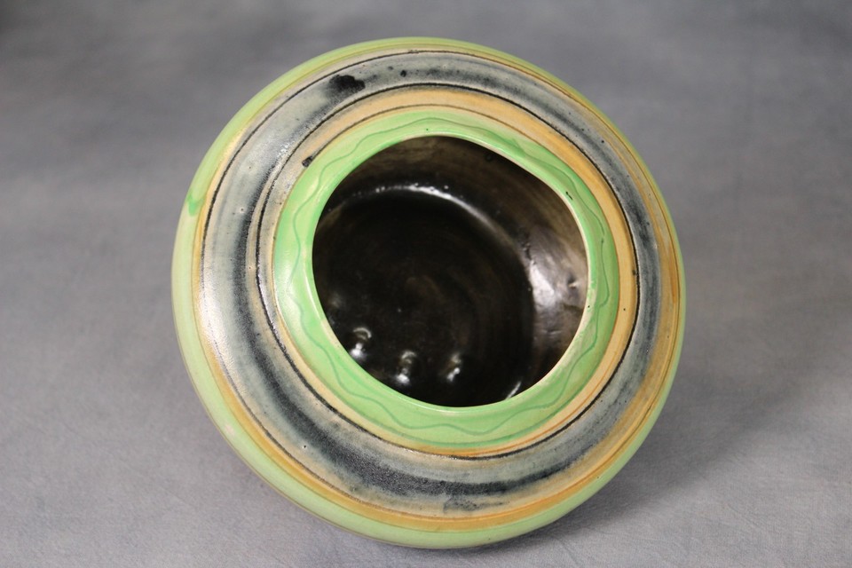 Rare Art Deco 1930s Mabel Leigh Shorter Pottery Green Moresque Pattern ...