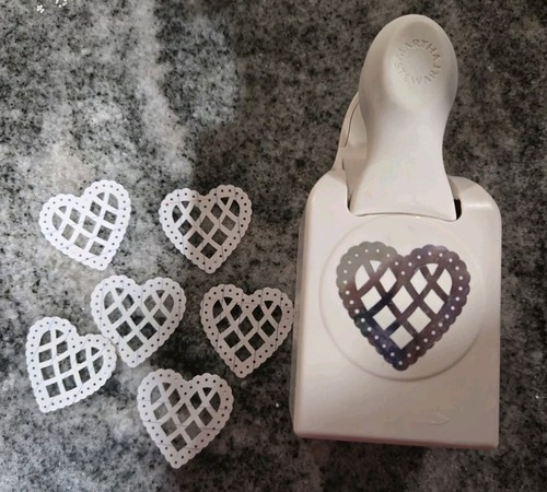 MARTHA STEWART Deep Edge Paper Punch LACE SCALLOP LATTICE HEART Retired ...