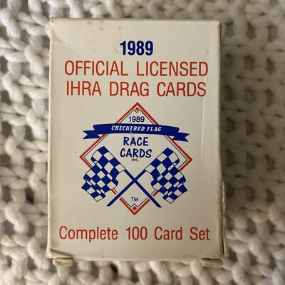 1989 IHRA Checkered Flag Drag Racing Cards 100 Card Box Set | eBay
