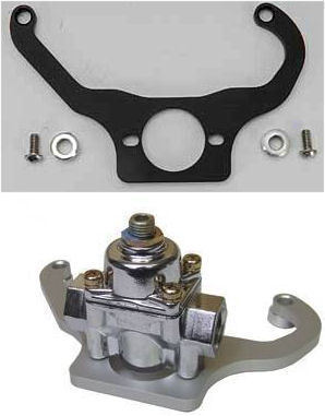 BILLET FUEL REGULATOR BRACKET 4500 DEMON CVR HOLLEY DRAG HOLDEN FORD ...