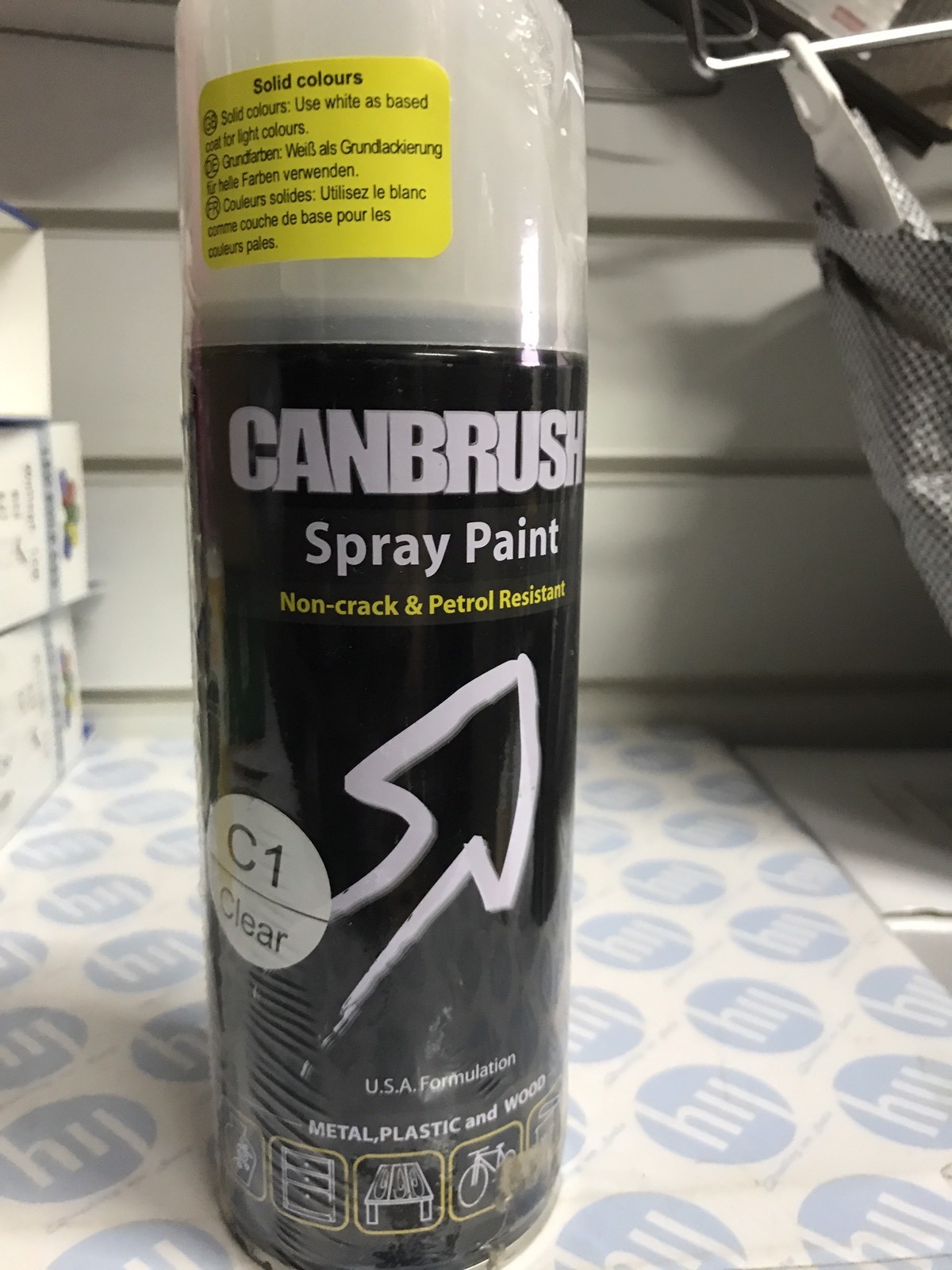 400ML Canbrush C1 All Purpose Clear Gloss Spray Paint | Metal | Wood ...