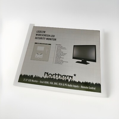 Northern LED22R Widescreen Security Monitor, Dual HDMI, VGA, BNC, RCA ...