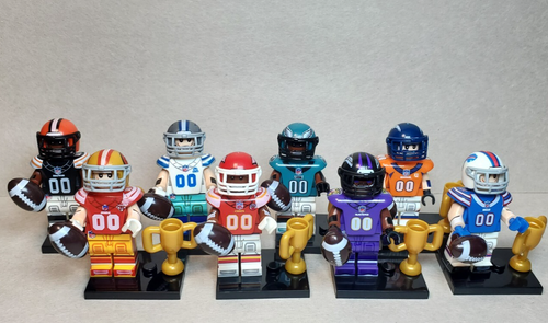 8 Custom Lego NFL Pro Football Player Team Minifigures | eBay