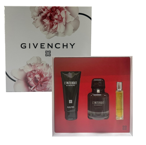 L INTERDIT BY GIVENCHY EDP ROUGE 2.7 OZ & MINI .42 OZ +BODY/M 2.5 OZ (RED) | eBay