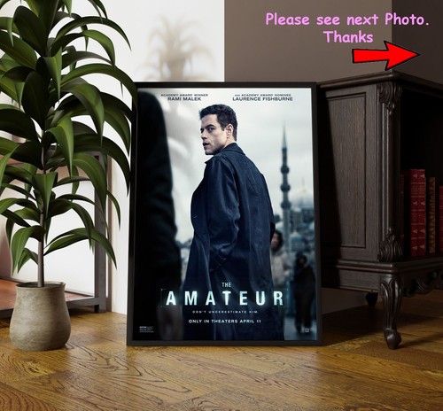 THE AMATEUR Starring Rami Malek 2025 Film Poster | eBay