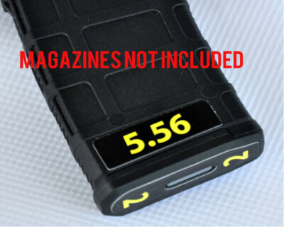 5.56 MAG STICKERS fits MAGPUL PMAG 30 GEN M3 MAGS YELLOW NUMBERS 1-6 | eBay