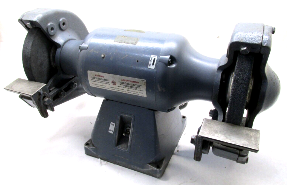 BALDOR 8" INDUSTRIAL BENCH GRINDER - #8100W - 3/4 HP, 1,800 RPM, 115 ...