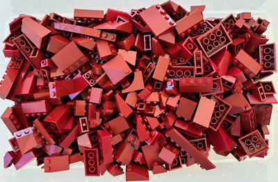 SHIPS FREE!! LEGO 100 Slope DARK RED 3039 3037 3678 4460 3684 3298 ...